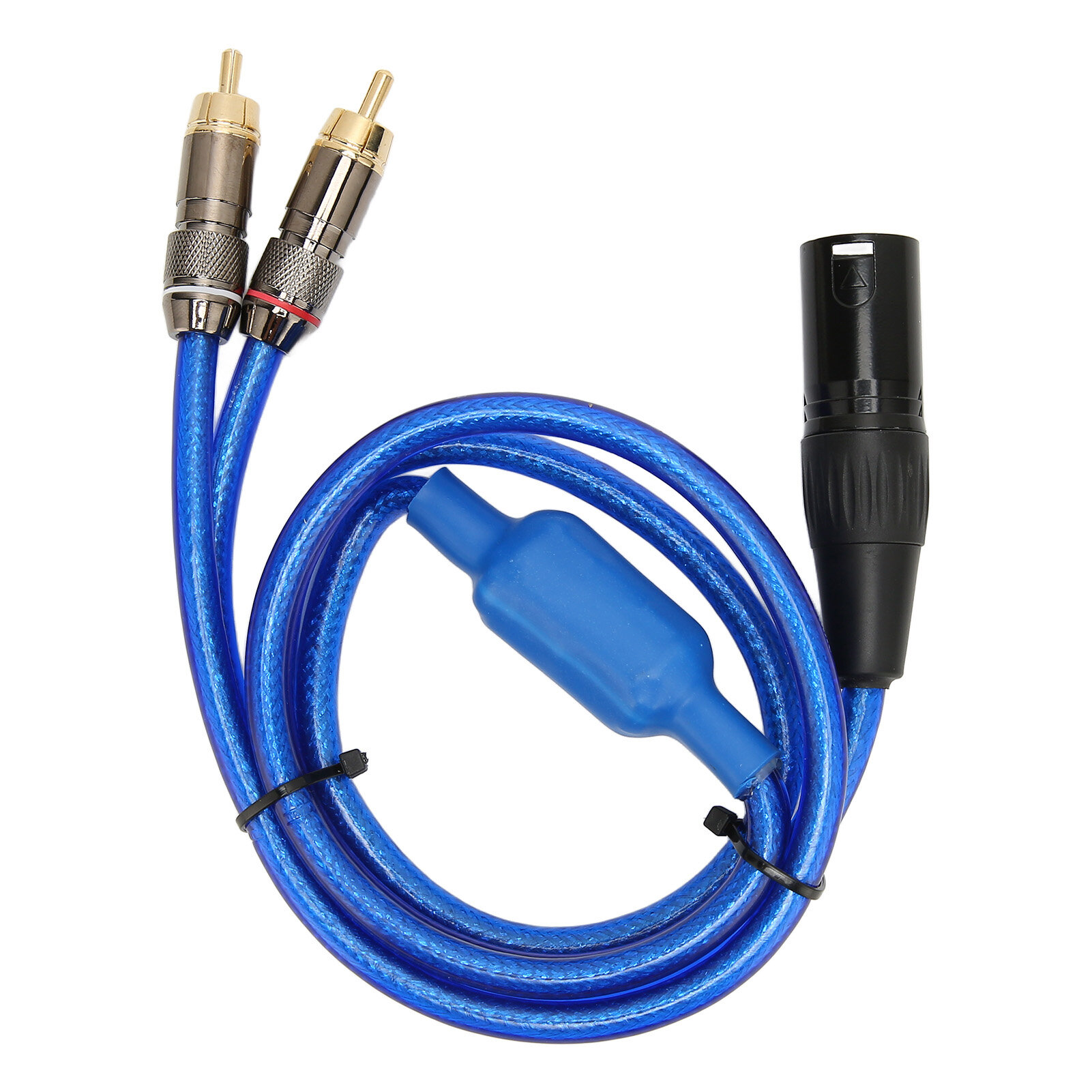 Кабель XLR - двойной RCA, 1 м, стерео, 3-pin XLR - 2 RCA, Y-разветвитель, для ТВ, усилителя