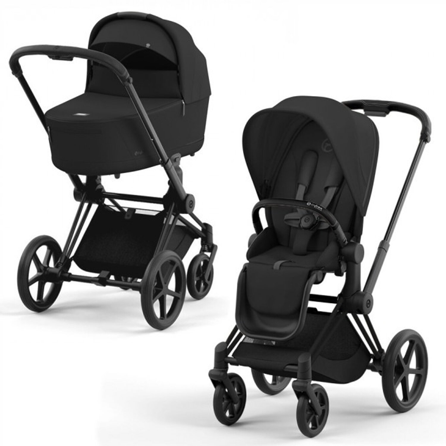 Коляска 2 в 1 Cybex Priam IV Sepia Black/Matt Black 523001693