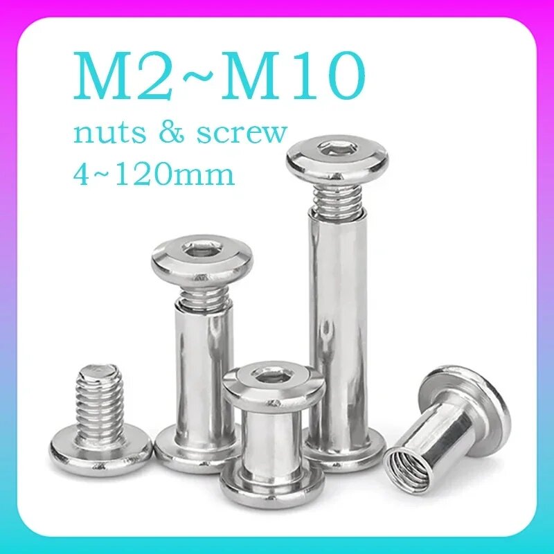 Набор крепежных элементов из нержавеющей стали 304 M2-M10 M5x6mm-5Set, 8mm