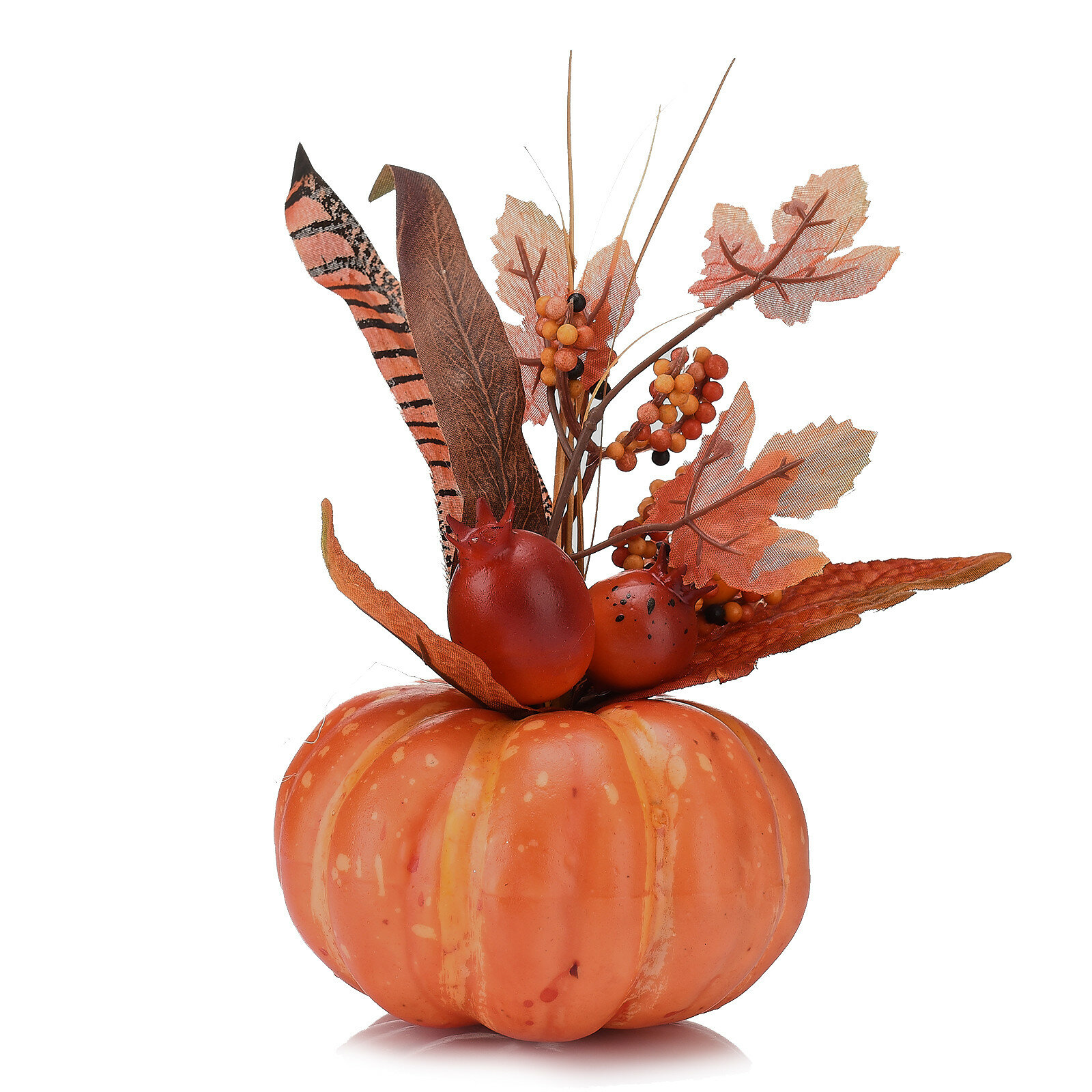 Искусственный кленовый лист, тыква, гранат, реалистичная фотография, реквизит, 3D кленовый лист, украшение из тыквы