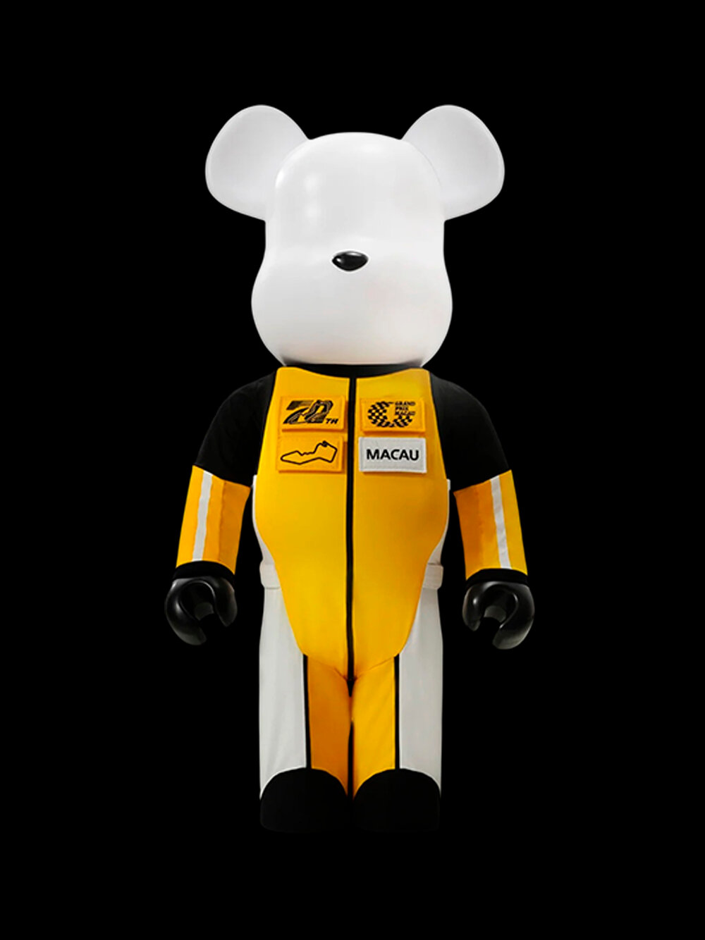 Коллекционная оригинальная фигура Bearbrick x Macau Grand Prix 1000% / 70 см высота / ABS пластик / Medicom Toy