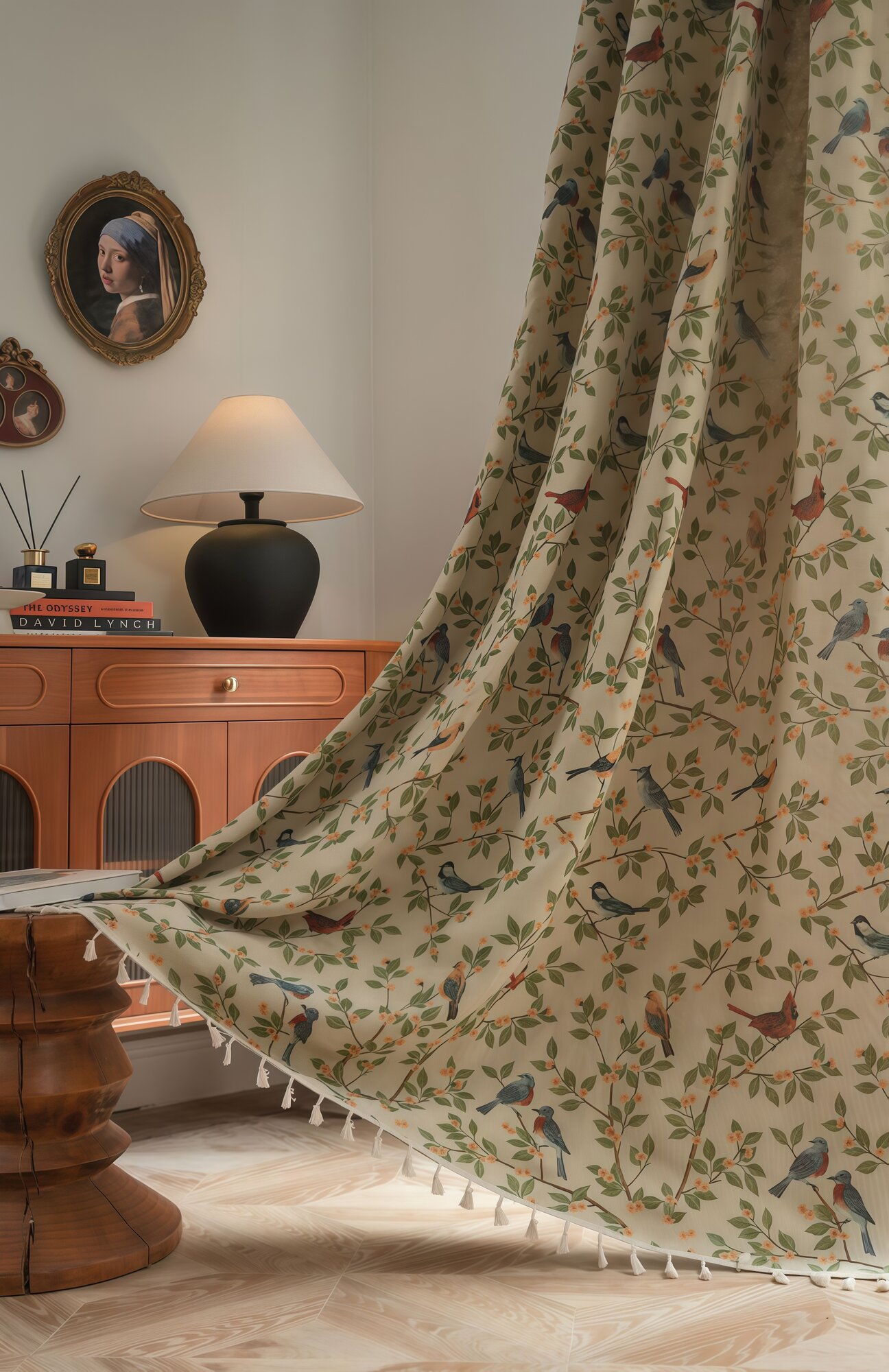 Штора YMQY, с цветочным рисунком, полупрозрачная, 300x150 см
