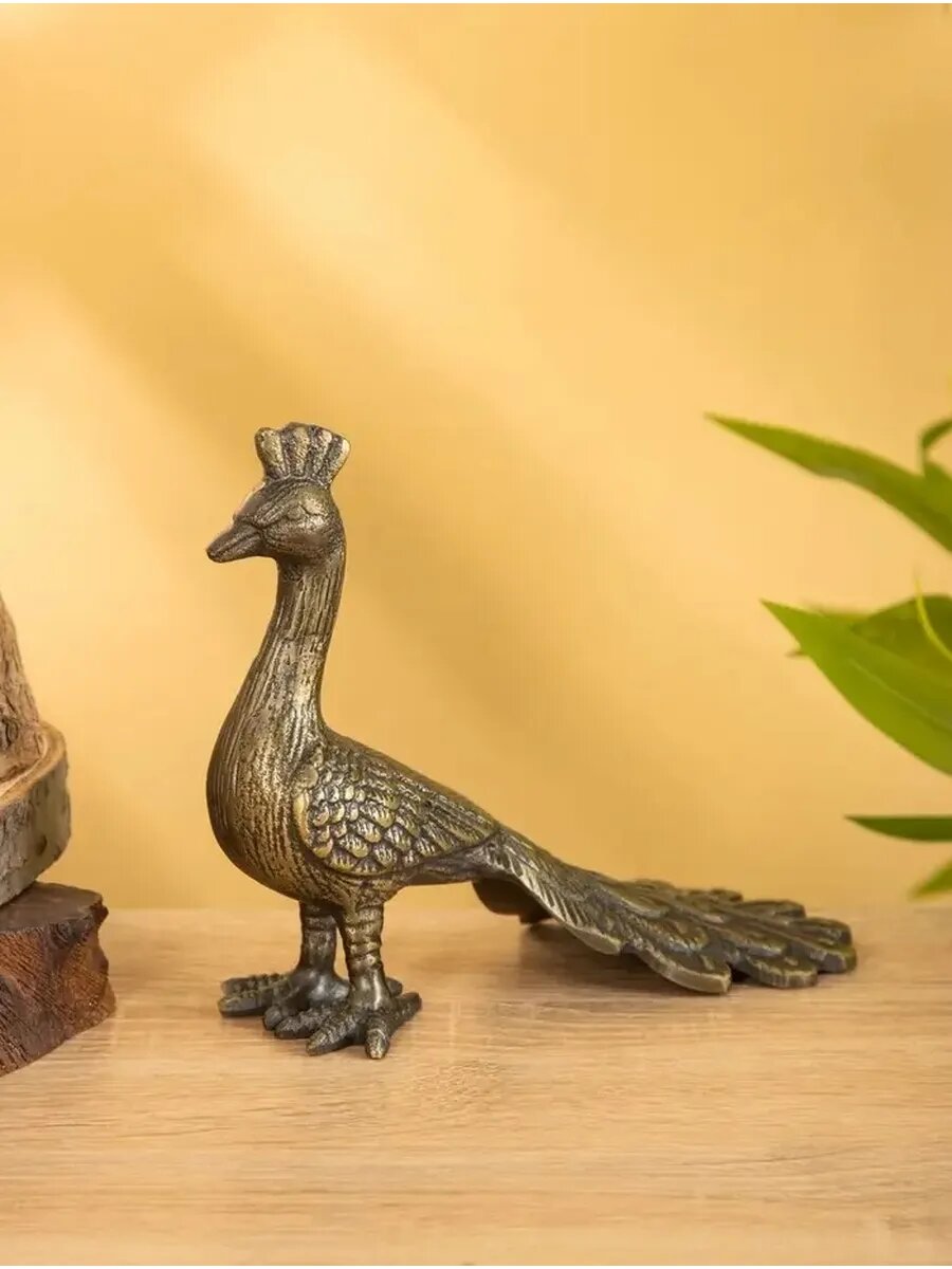 Сувенир «Павлин», 18×8.5×14 см, алюминий