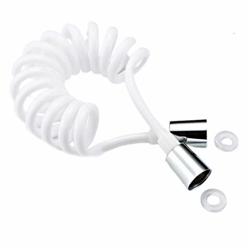 2м пружинный душевой шланг замена ручного биде, Белый