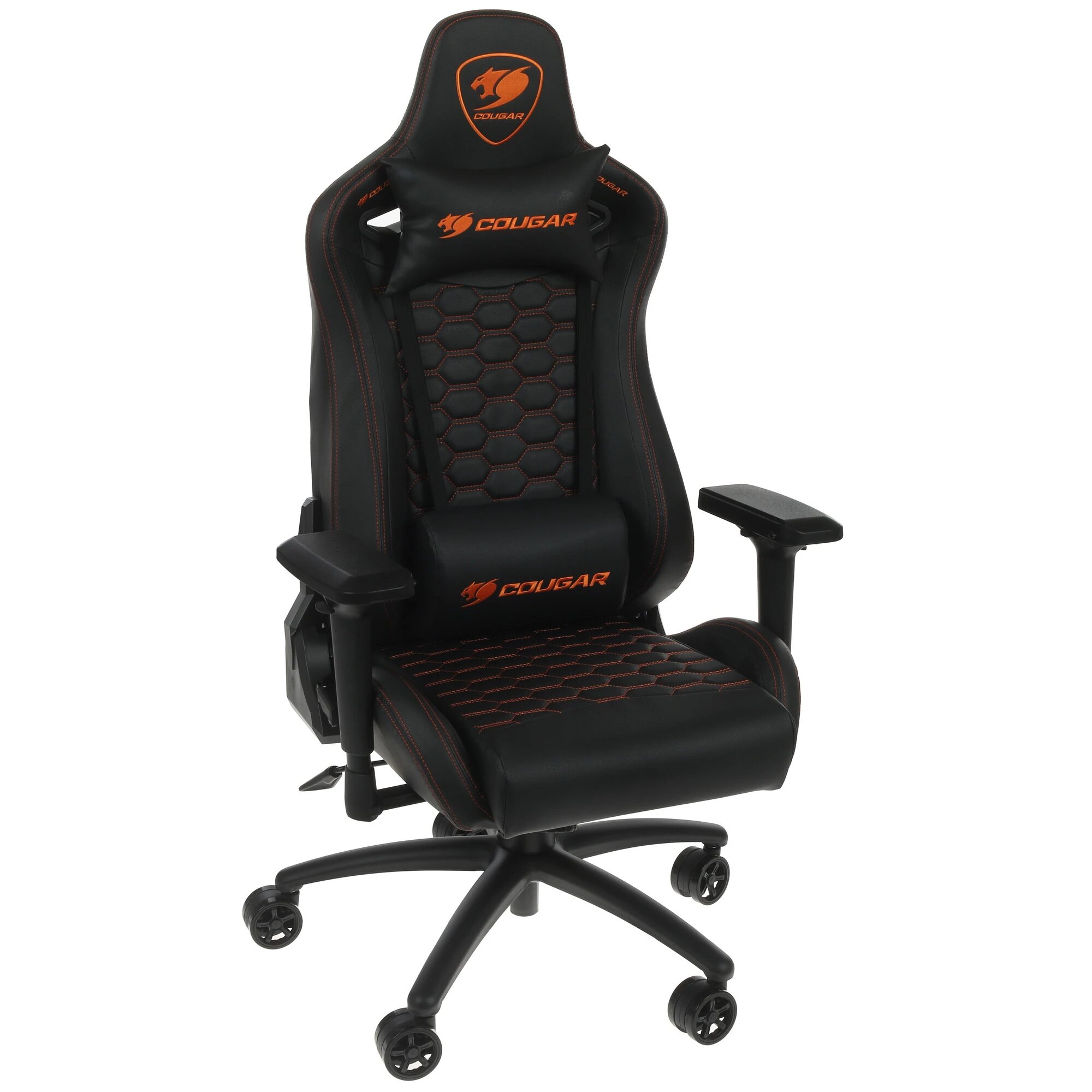 Кресло игровое Cougar OUTRIDER S, черный эко. кожа крестовина сталь