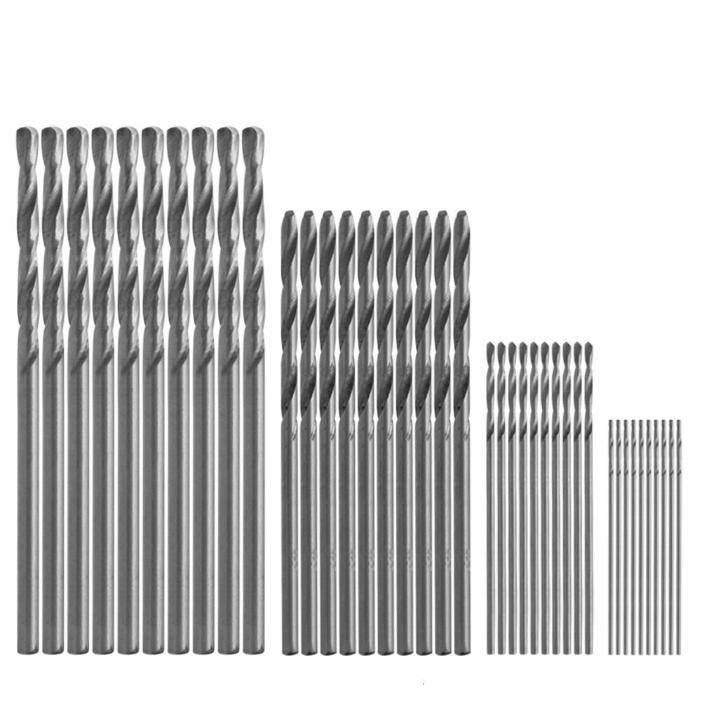1 упаковка из 40 спиральных сверл с прямым хвостовиком (0.5/0.8/1.5/2.0 )