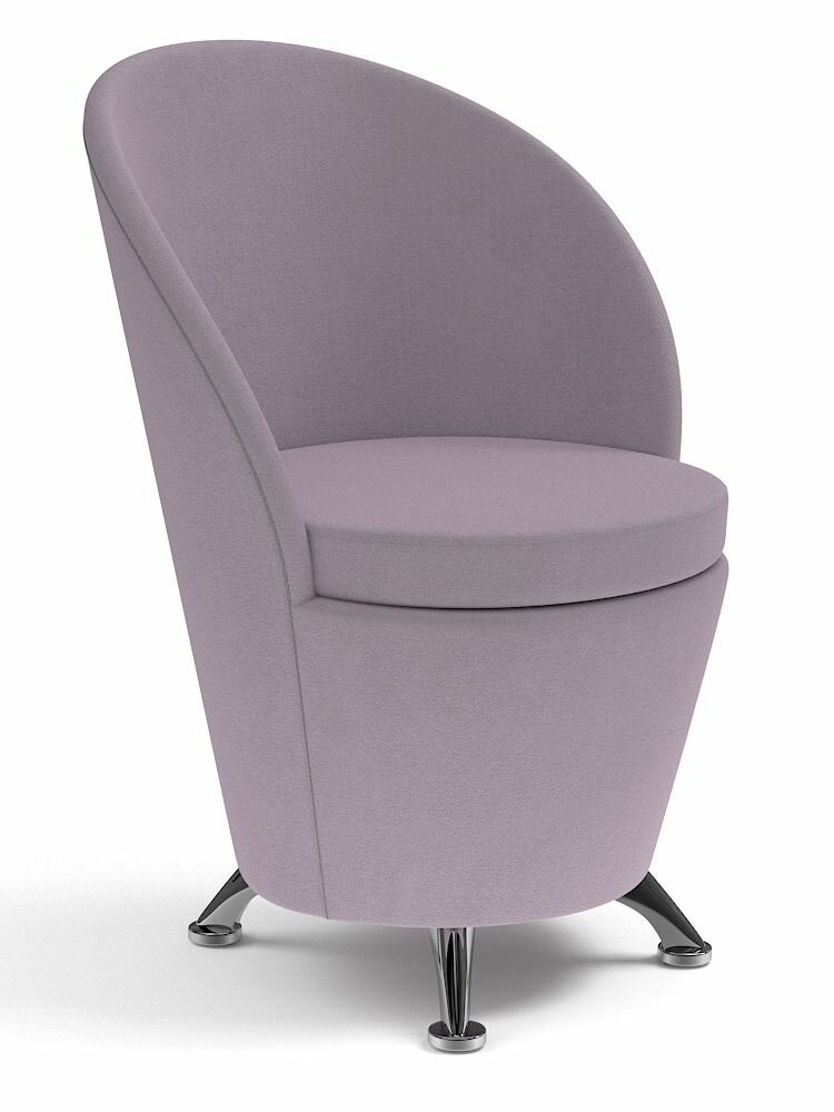 Кресло Лотос 11 с ящиком для хранения, пудровый, нераскладное, для кухни, прихожей, балкона, детской