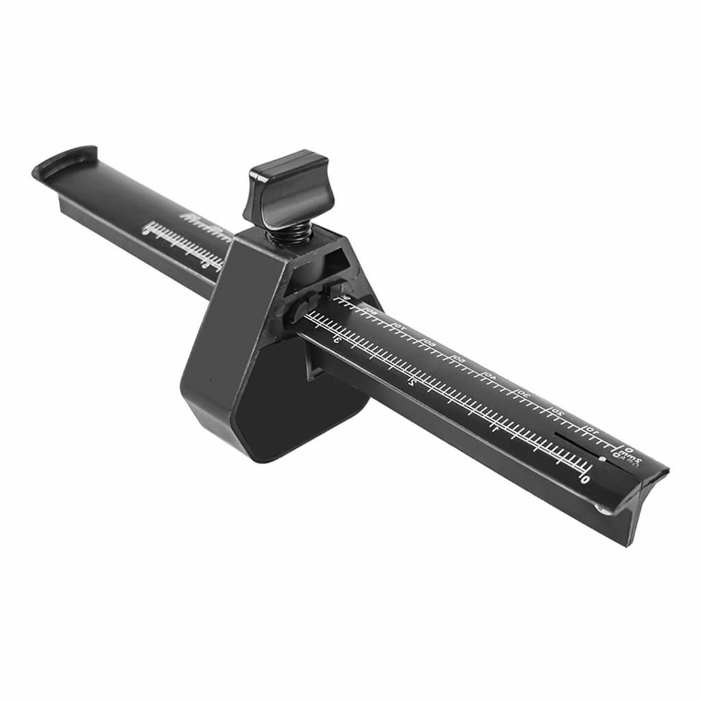 Раздвижной металлический чертежный угольник