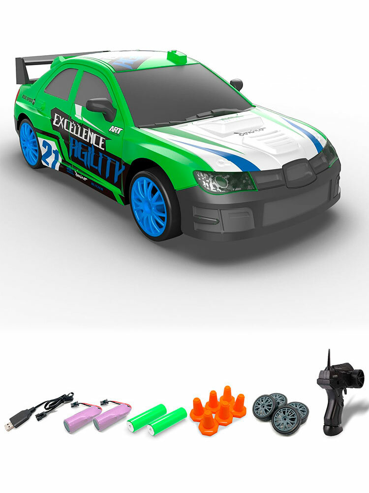 Радиоуправляемая машина для дрифта Subaru Impreza WRX (сменные колеса, фишки) - SC24A12