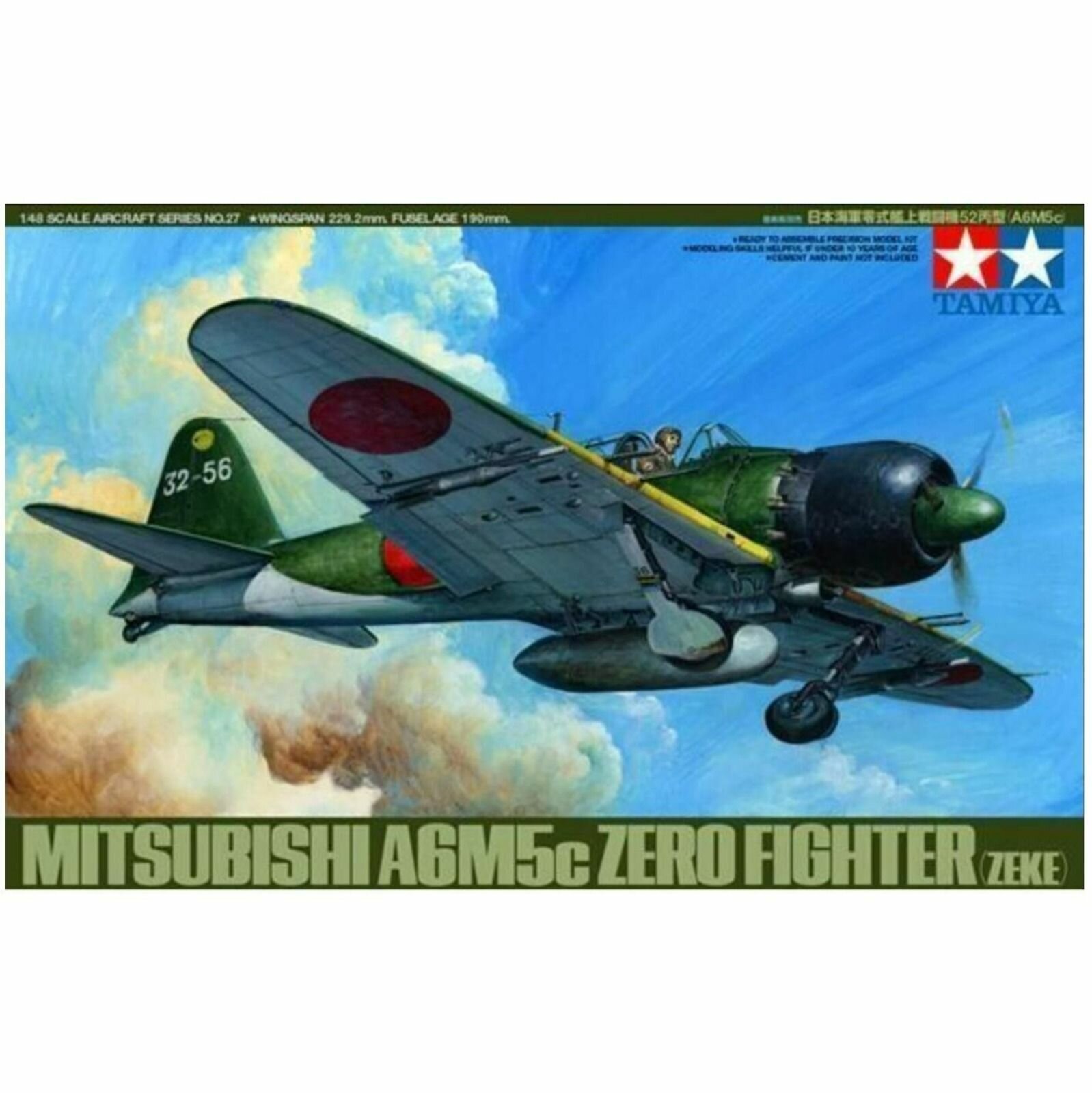 Модель Mitsubishi A6M5c Type 52 Hei Zero Fighter(Zeke) tamiya 61027