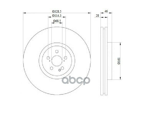 Диск тормозной перед. вентилируемый HAVAL Dargo 2020->/Big Dog 2022->/H6 2021-> S&K арт. SKBD1582