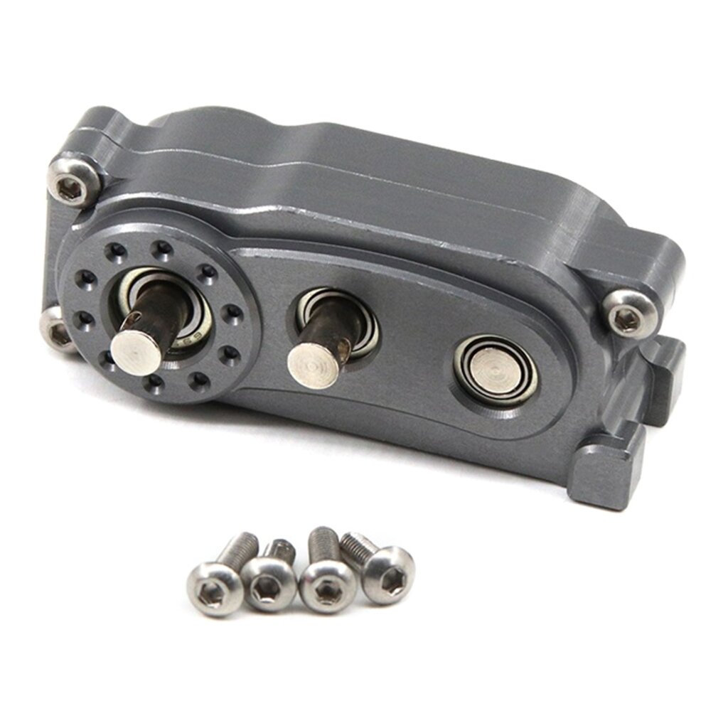 2-Ступенчатая Раздаточная Коробка Для Дистанционных Подъемных Краулеров Масштаба 1/10 Колесная База 313 мм Металлическая Рама Коробки Передач Из Алюминиевого Сплава