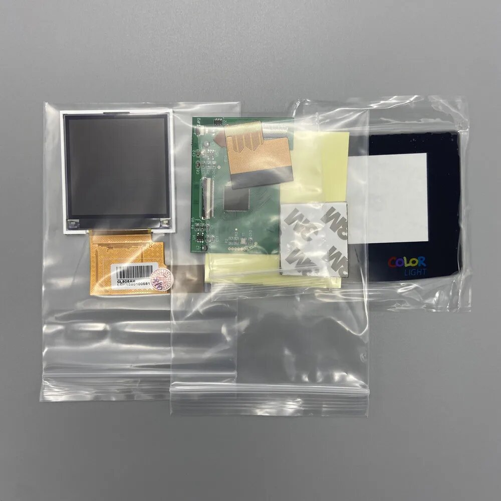 2,2-дюймовый ЖК-экран GBC высокой яркости для Gameboy COLOR GBC, plug and play без сварки и резки корпуса.