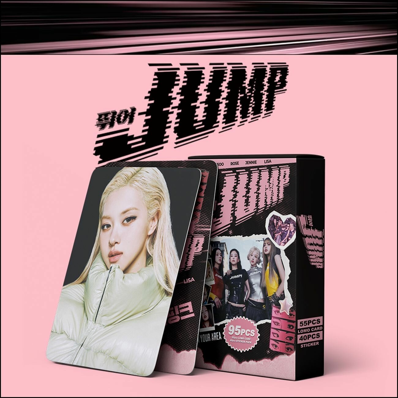 VOFIRROB 95 LOMO-карточек BLAKCPINK с альбомом JUMP, синглом 2025 года, постер для K-POP, мини-наклейка, поздравительная открытка