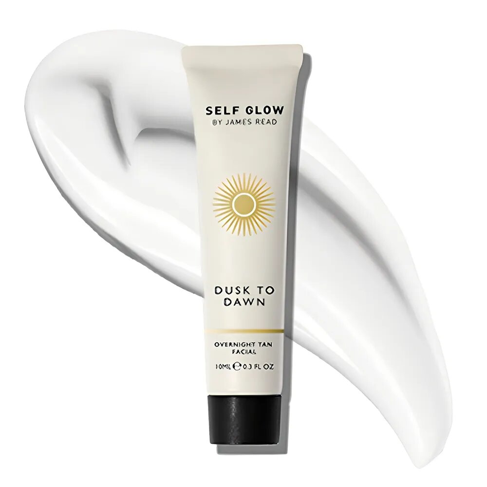 Ночная сыворотка-автозагар для лица (мини-формат) SELF GLOW by James Read DUSK TO DAWN overnight tan facial 10ml