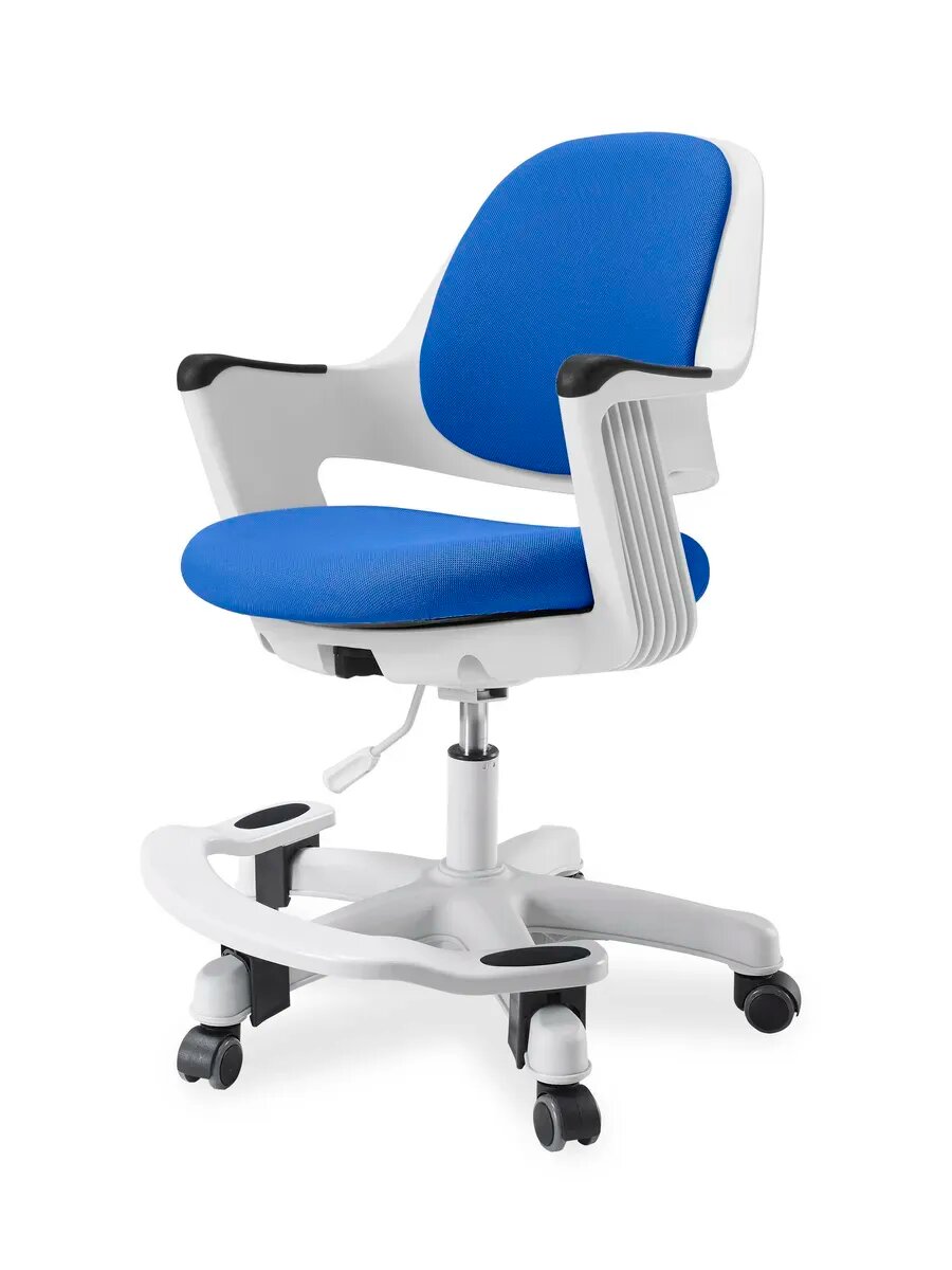 Детское кресло ROBO (слайдер сиденья, подножка, ткань, синий)