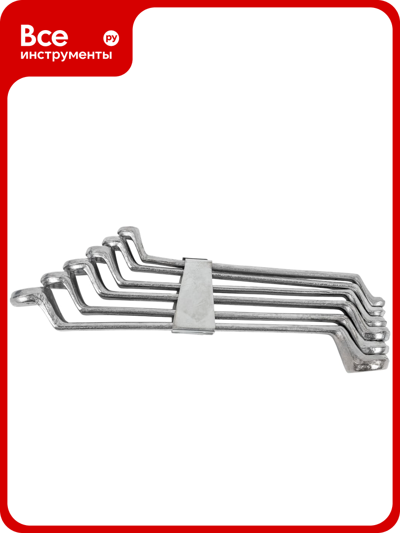 Набор накидных изогнутых ключей Top Tools 6-17 мм, 6 шт. 35D455, 17 мм