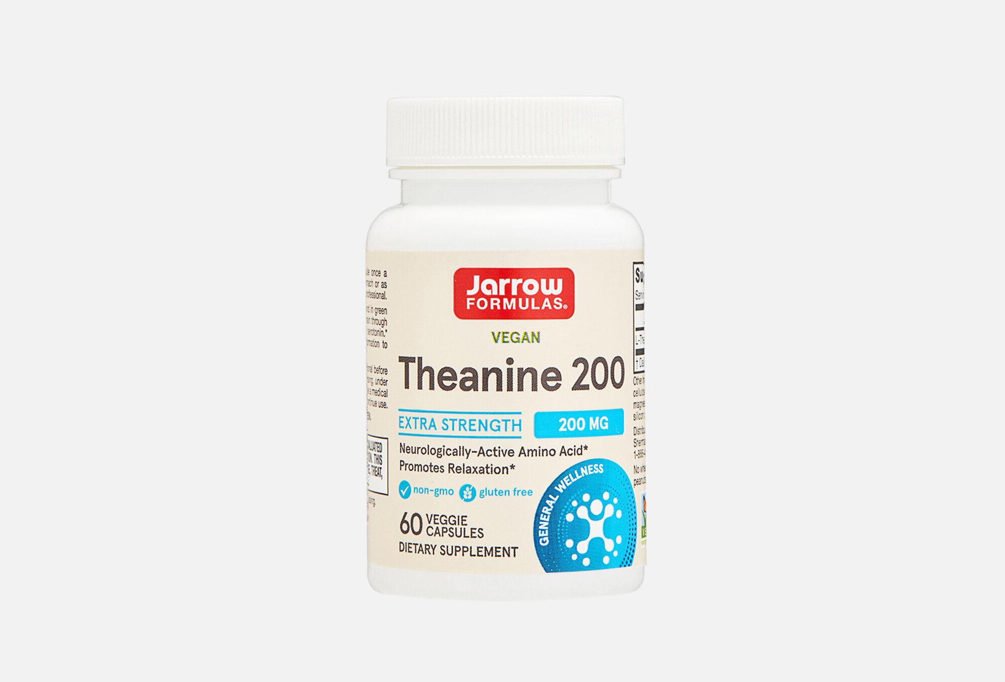 Аминокислота Антистресс JARROW FORMULAS Theanine 200 mg