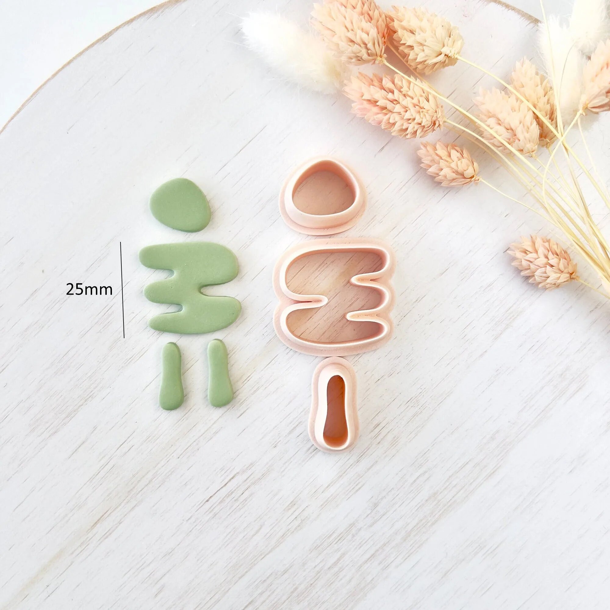 Набор из 3-х резаков для полимерной глины C029-3