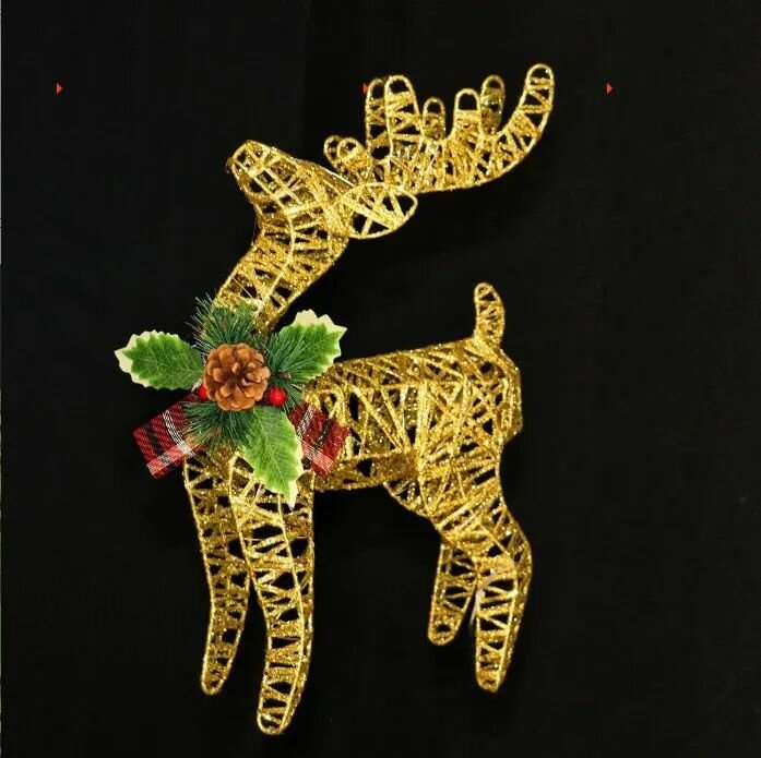 Каркасная светодиодная фигура Олень 40 см