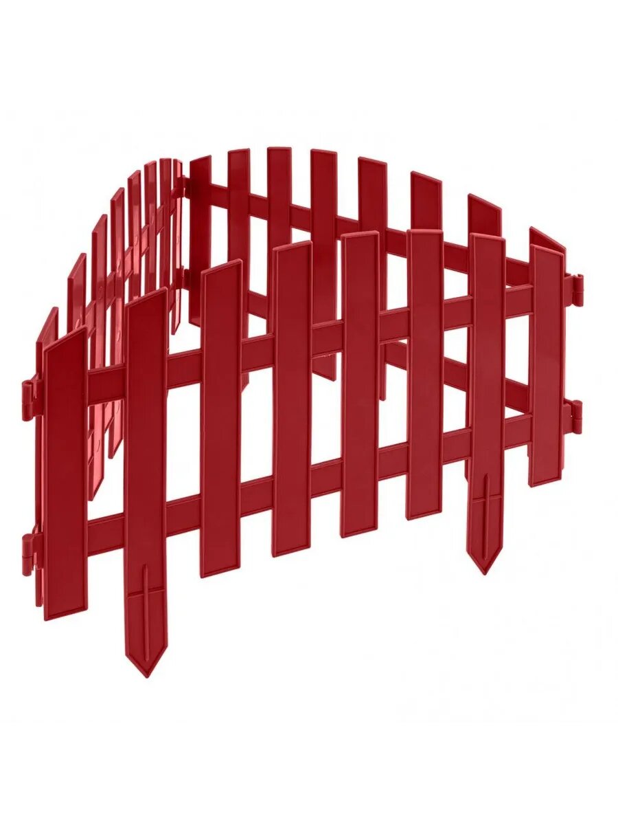 Декоративный заборчик садовый пластиковый 28х300 см 7 секций