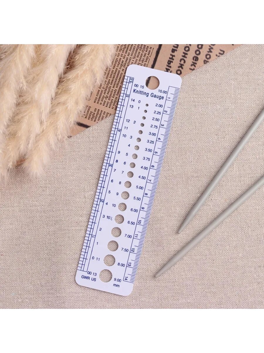 Линейка для определения размера диаметра спиц 14см