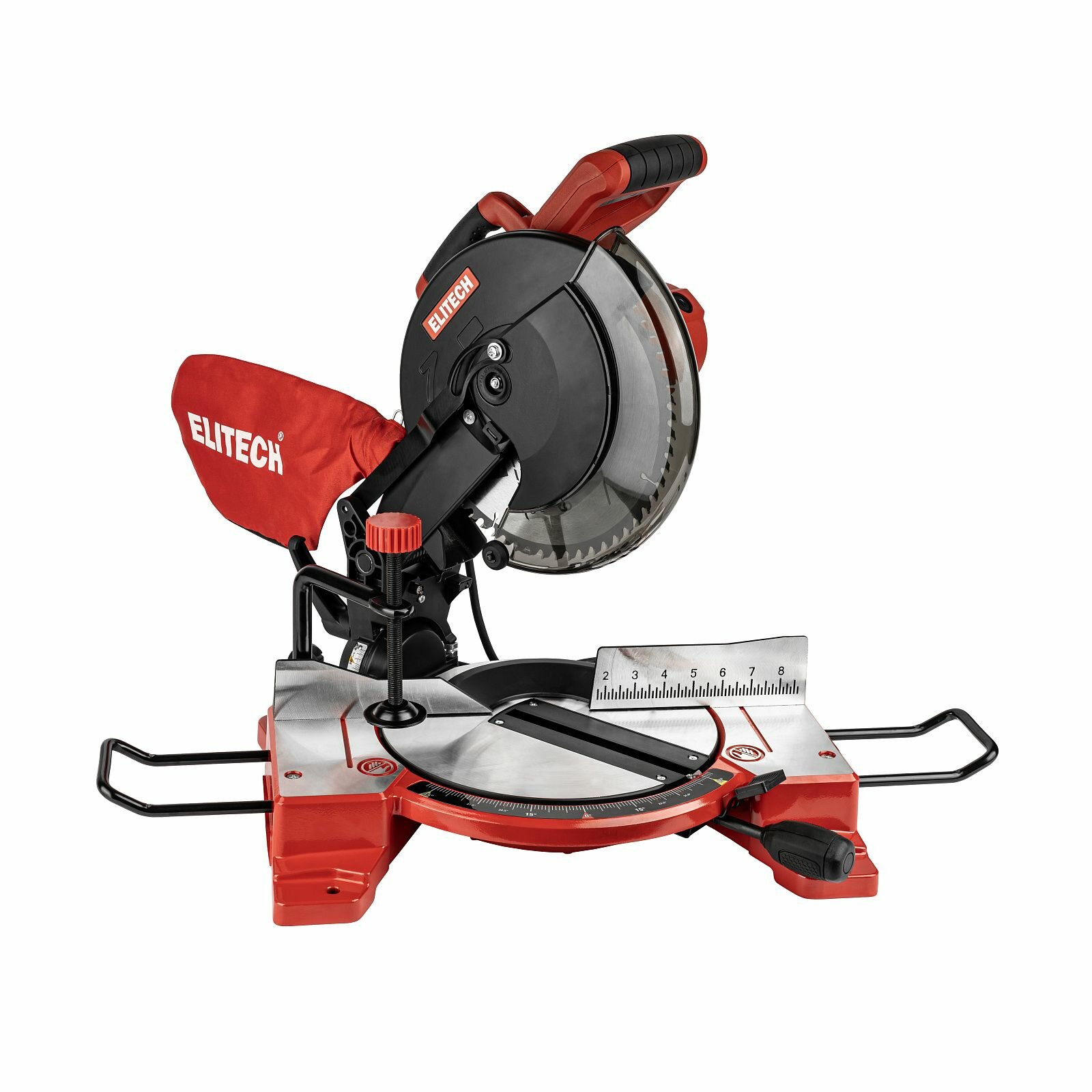 Пила торцовочная Elitech ПТ 1625, 1600 Вт, диск 255х30 мм