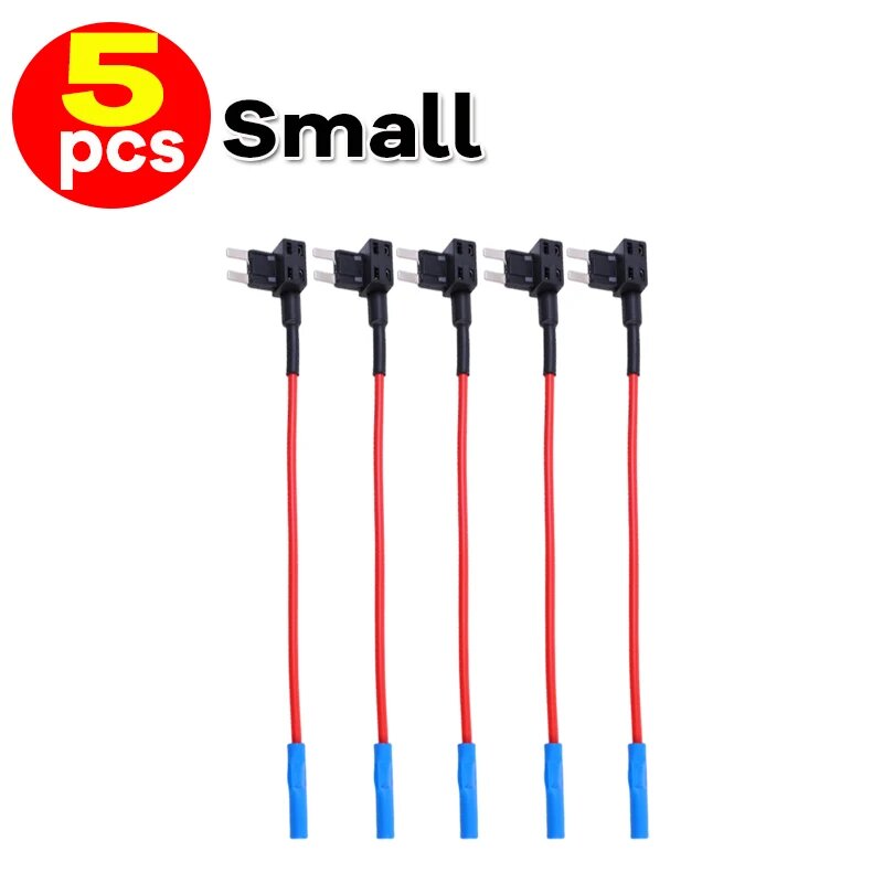 32 В мини-маленький автомобильный держатель предохранителя среднего размера, адаптер для 5pcs small