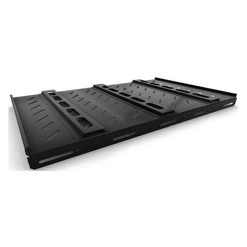 Полка стац. Hyperline (TSH3H-850-RAL9004) 1U 100кг. 19" 850мм черный (упак:1шт)