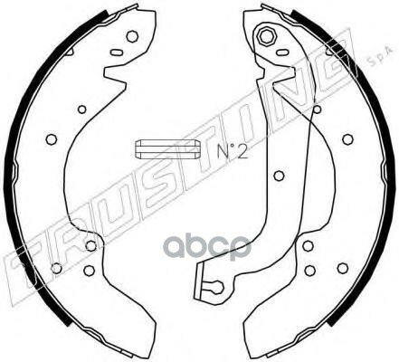 К-т бараб. тормоз. колодок CITROEN C 25 86-94 /PEUGEOT J 5 09.86-94 /FIAT 83- Trusting арт. 034083