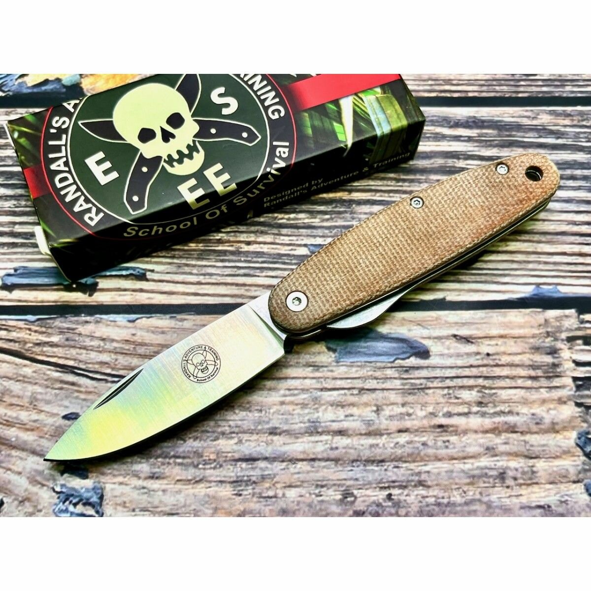 Нож складной ESEE BRKC2 Churp, D2 Blade, Brown Micarta Handle