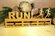 Медальница настенная "RUN", 15х40 см, деревянная, цвет золотой