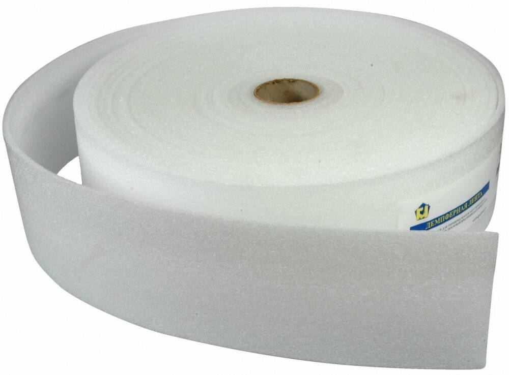 Лента кромочная демпферная для полов Knauf 8х50 мм 20 м