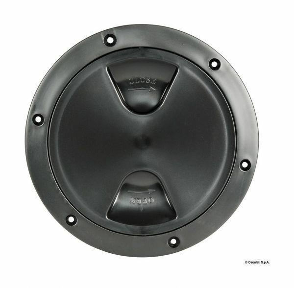 Лючок палубный 125 мм, черный