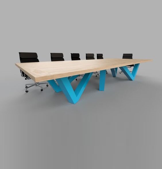 Конференц-стол для переговоров, промышленный дизайн Хунти, 280*120 см