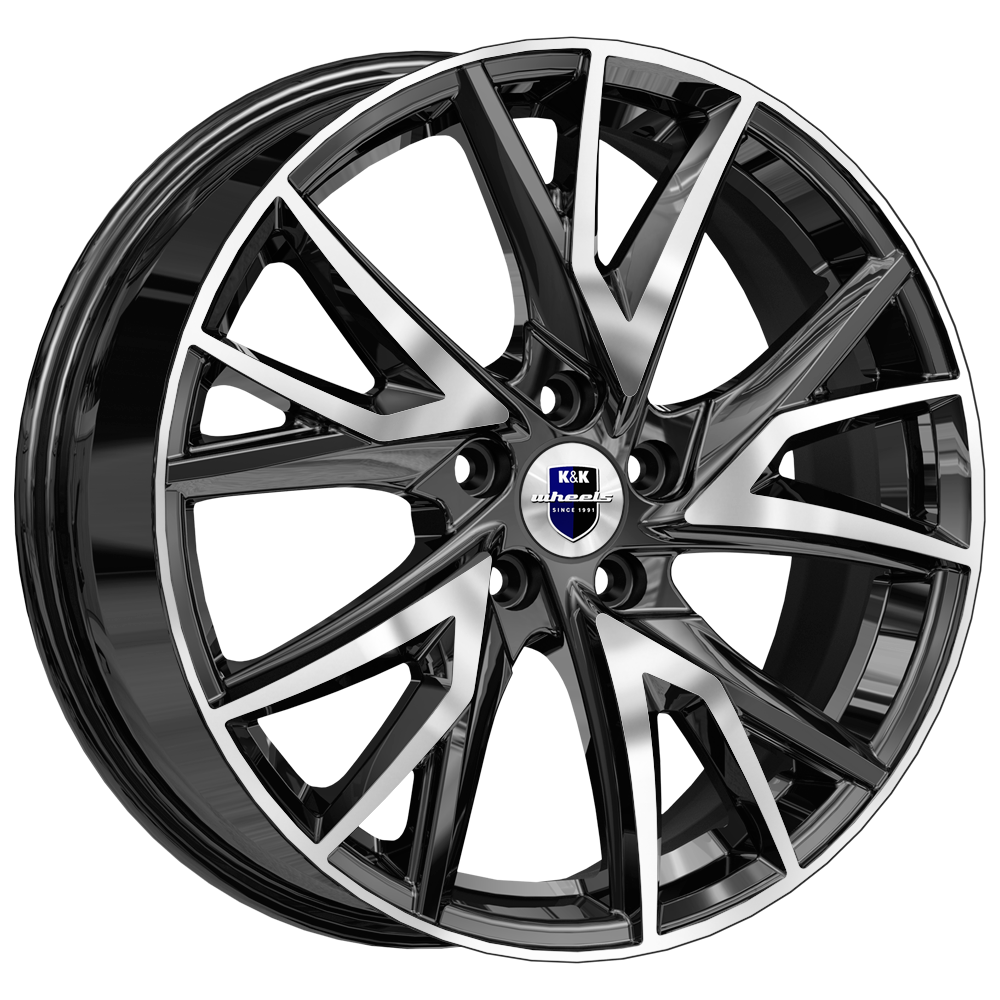 Диски автомобильные K&K Кайлас 6,5x18 5x108 ET33 60,1 Алмаз черный