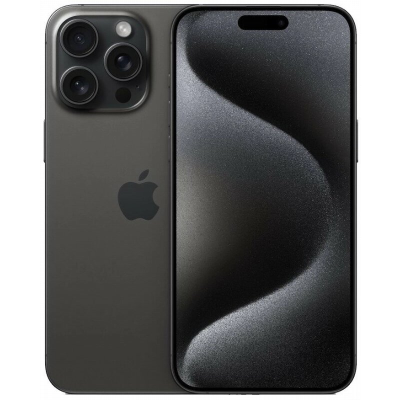 Смартфон Apple iPhone 15 Pro Max 256 ГБ, Dual: nano SIM + eSIM, Black titanium, черный титан