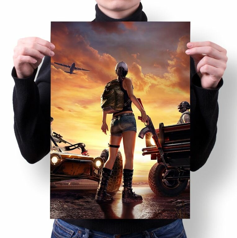 Плакат PlayerUnknown’s Battlegrounds, PUBG, пубг №16, А2