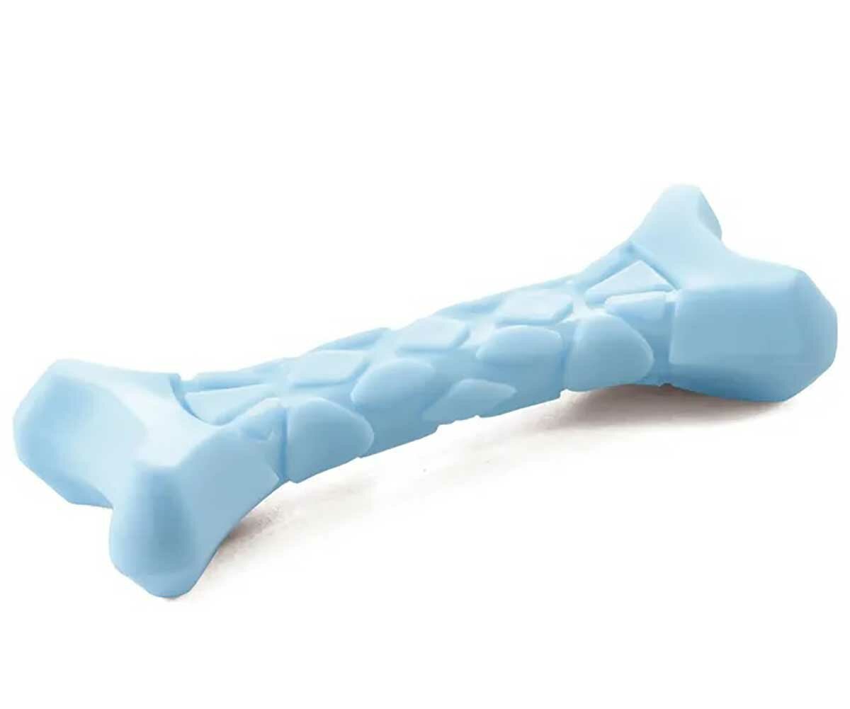 Игрушка Triol для щенков косточка голубая 105мм термопластичная резина 12191140