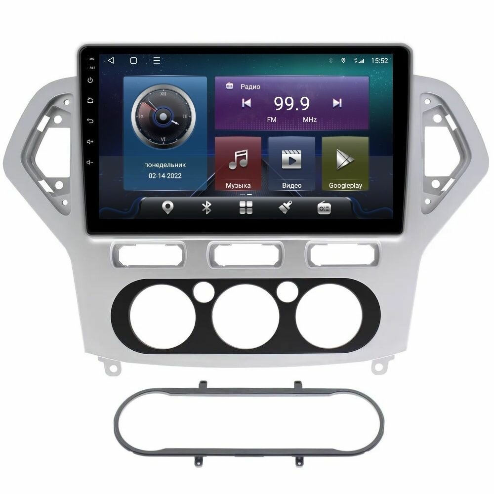 Магнитола CRS-300 Форд Мондео 4 Ford Mondeo IV 2007-2010 - Android 13 - Процессор 8 ядер - Память 6+128Gb - Carplay - DSP 36 полос - 4G(Sim)