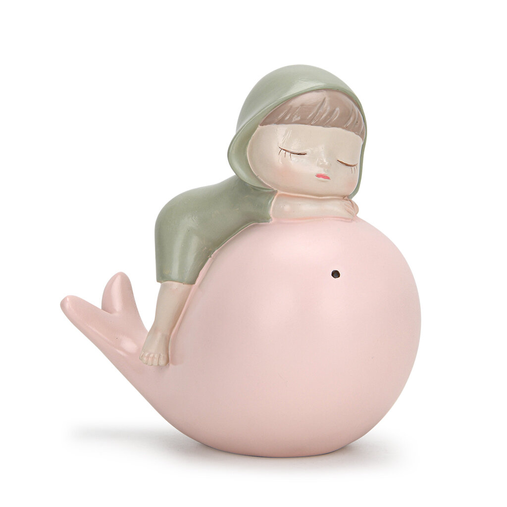 Статуэтка "Ребёнок с китом" 14,5 см (полирезин)