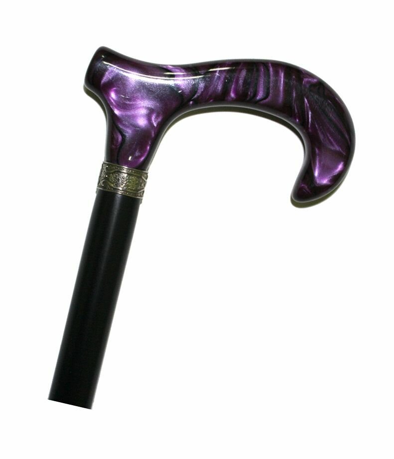 Трость с рукоятью Дерби Пурпурная