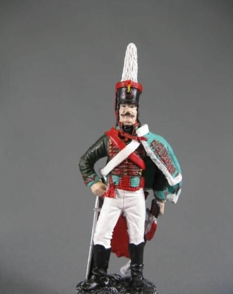 Оловянный солдатик 54мм, Рядовой Павлоградского гусарского полка, 1805 г.