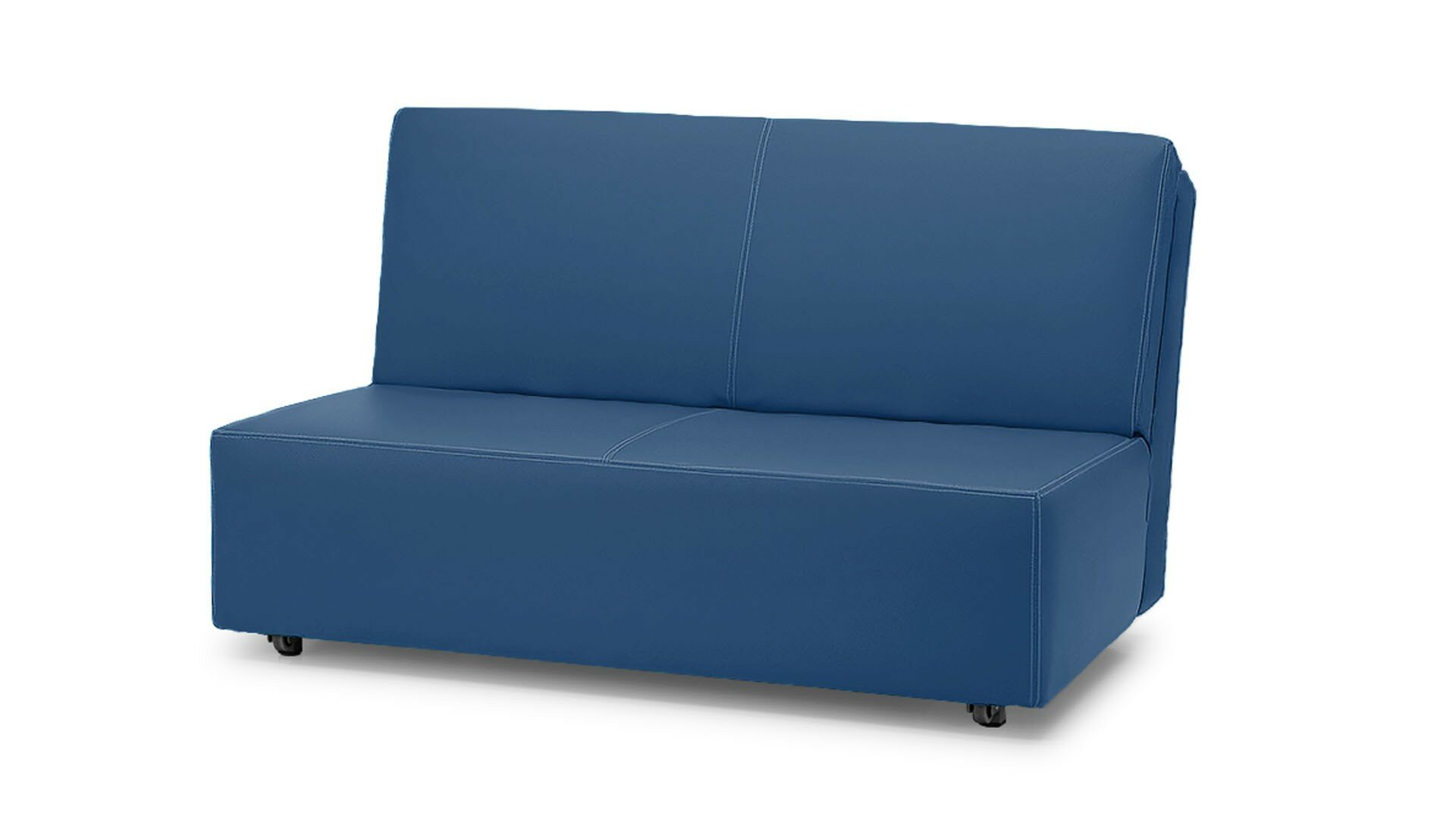 Диван Лорт Galaxy Blue NOW 122x100x86 см, синий Экокожа, аккордеон Фиеста