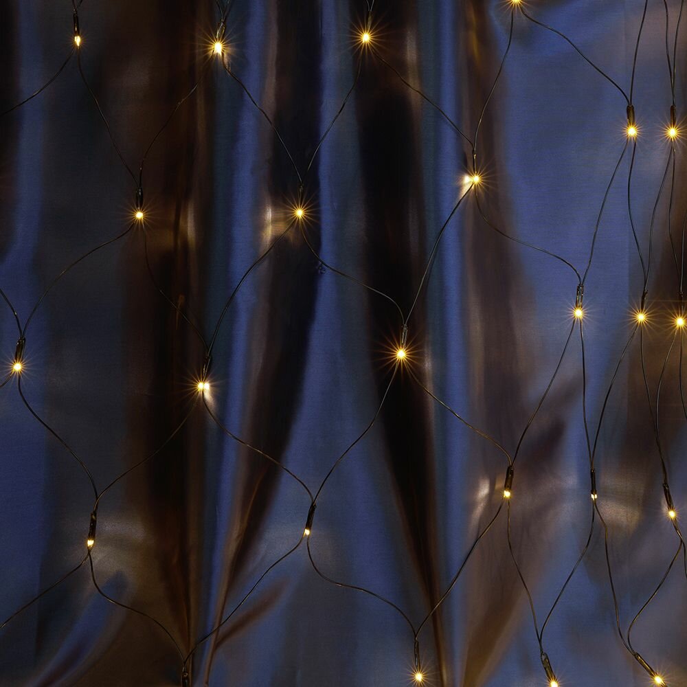 Гирлянда Feron CL42 сеть LED V230 2700К L 3*3 м + 3 м шнур черный - свет теплый белый, арт. 48635