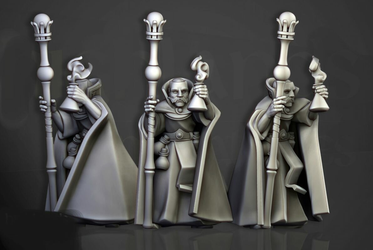 Алхимик Маг, Чернокнижник, Волшебник человек миниатюра для DnD (ДнД) и других Настольных игр (НРИ, Варгеймов или РПГ), фентези тематика