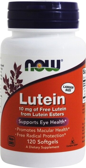 Lutein 10 mg NOW (120 гелевых капсул)