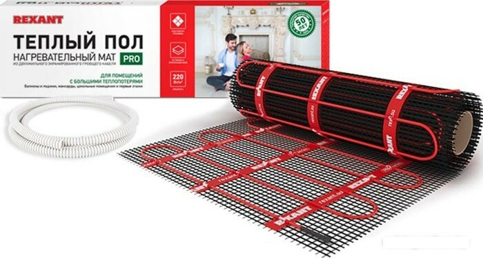 Теплый пол Rexant Pro RNX-1.0-220 1 кв. м. 220 Вт