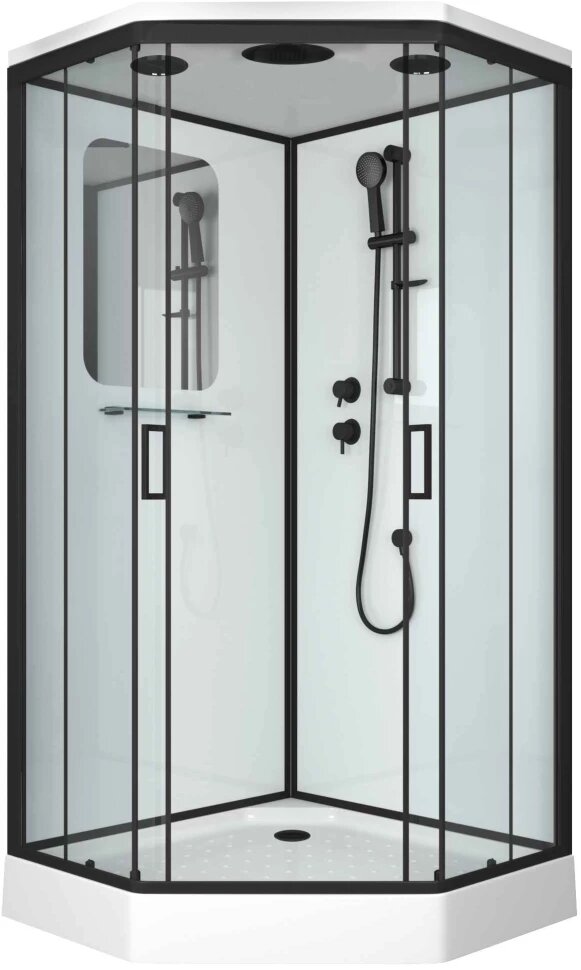 Душевая кабина 90x90x220 см Niagara NG-6901-01DBLACK тонированное