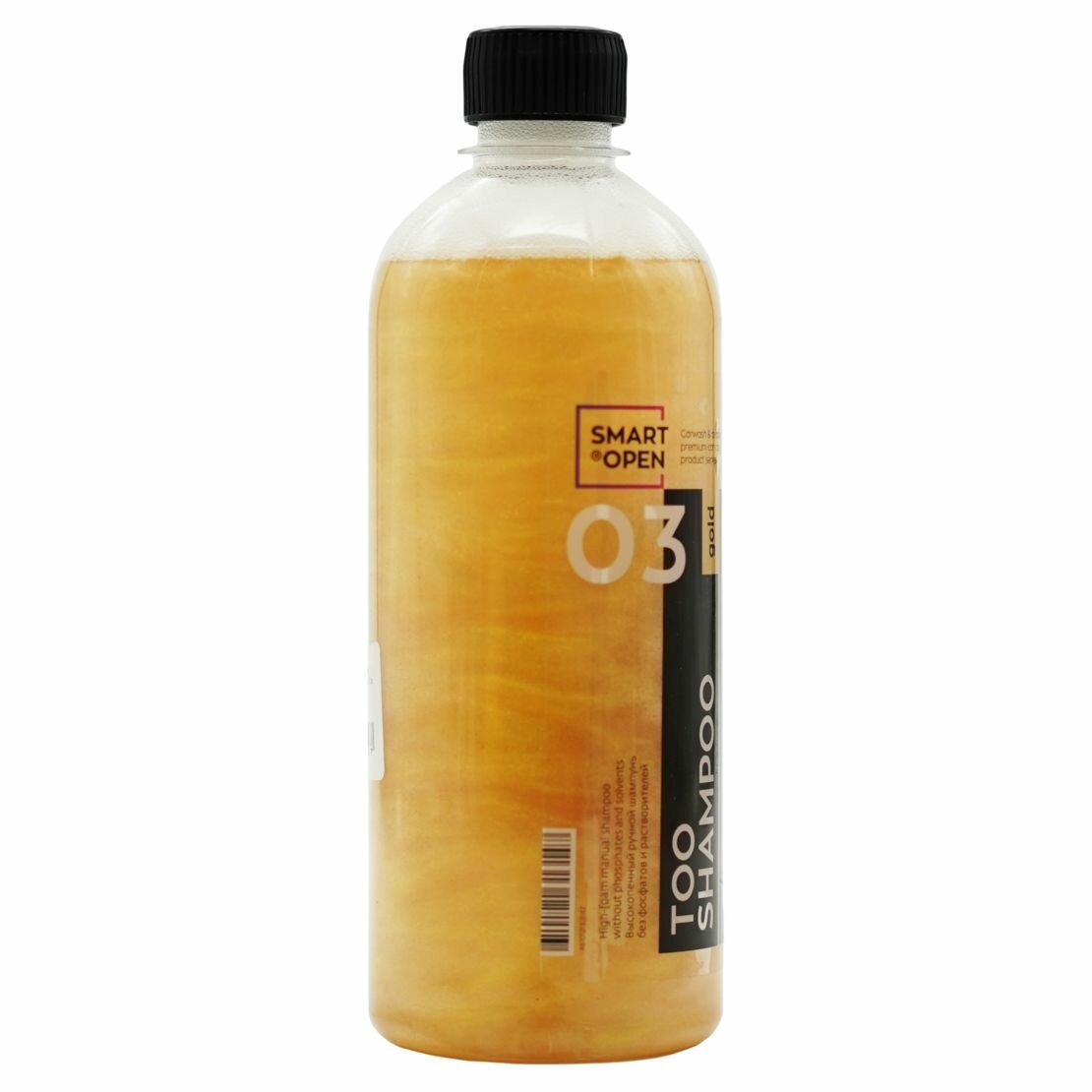 Высокопенный ручной шампунь без фосфата и растворителей Too Shampoo Gold 500мл